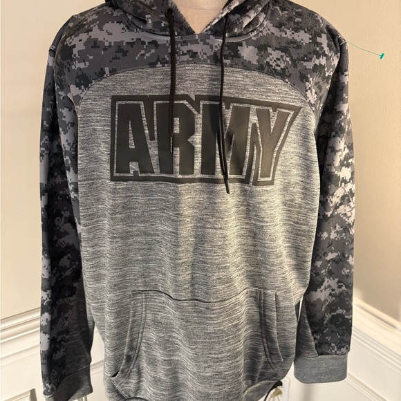 US Amry | Sweaters | Gray Camo Army Mens Sweater | Poshmark